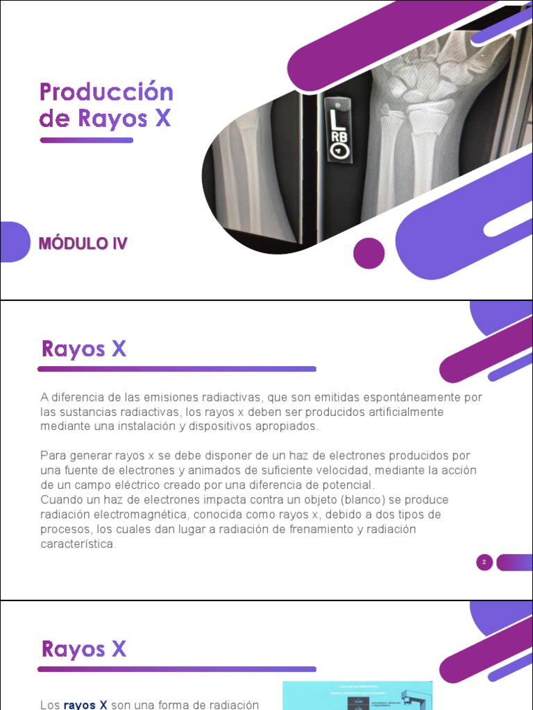 Generación de Rayos X Animados | PDF | Rayo X | Electrón
