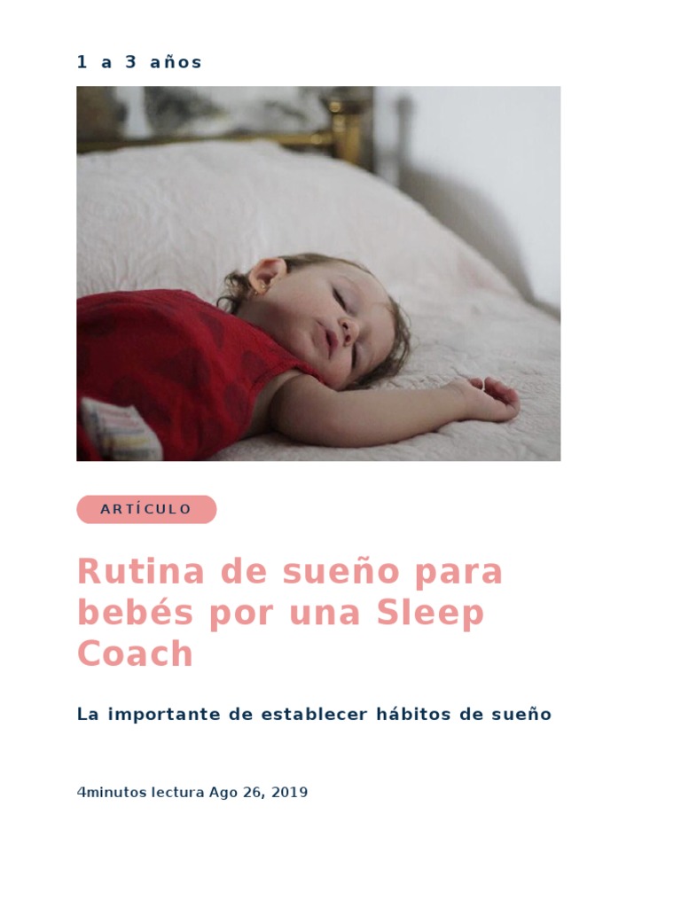 Rutina de Sueno para Bebes Por Una Sleep Coach | PDF | Dormir