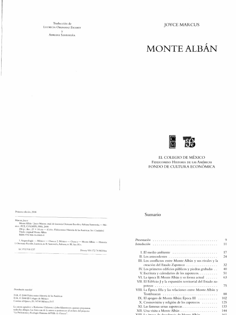 Marcus, Joyce - Monte Albán | PDF