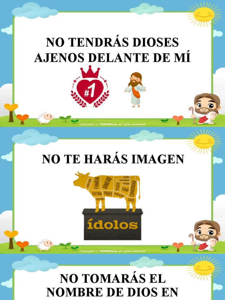 No Tendrás Dioses Ajenos: Mandamientos | PDF | Relaciones personales ...
