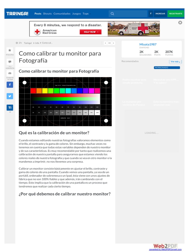 Calibrar Monitor para Foto | PDF | Monitor de computadora | Color