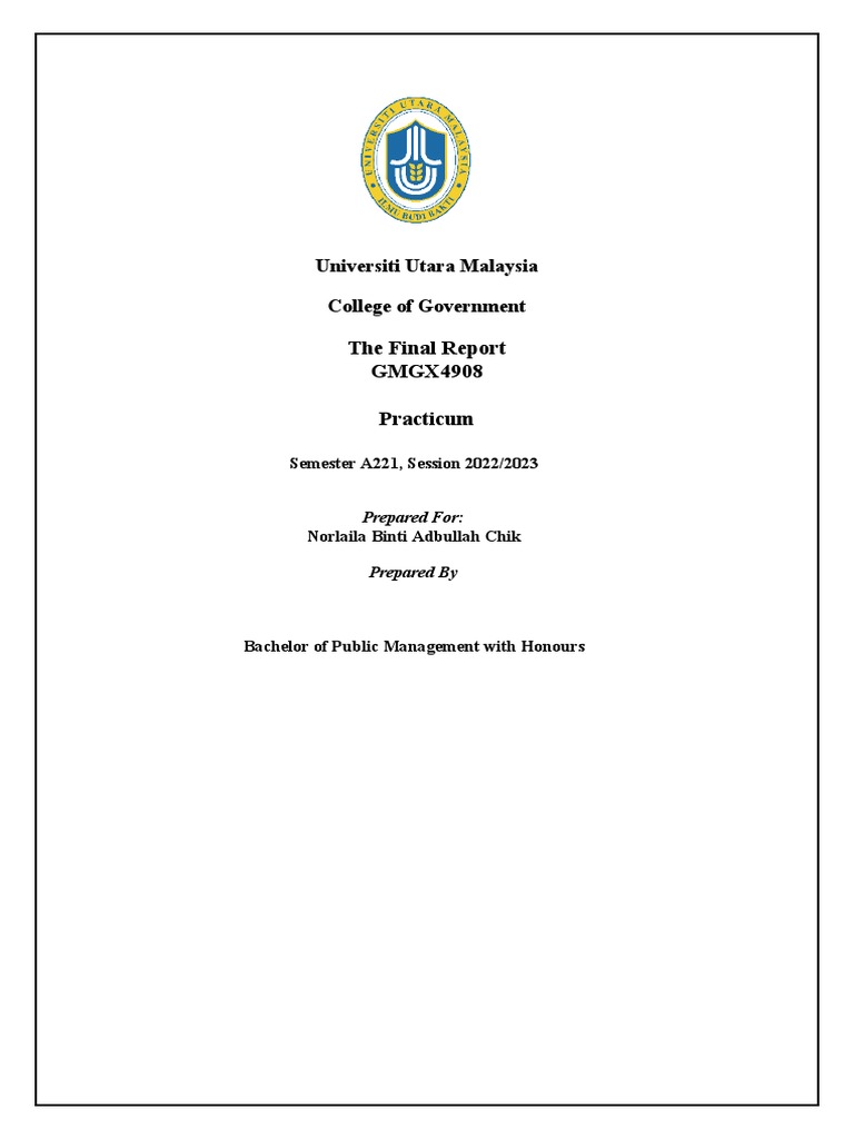 Nurul Syamimi Binti Ibrahim - Report | PDF | Consultant | Power (Social ...