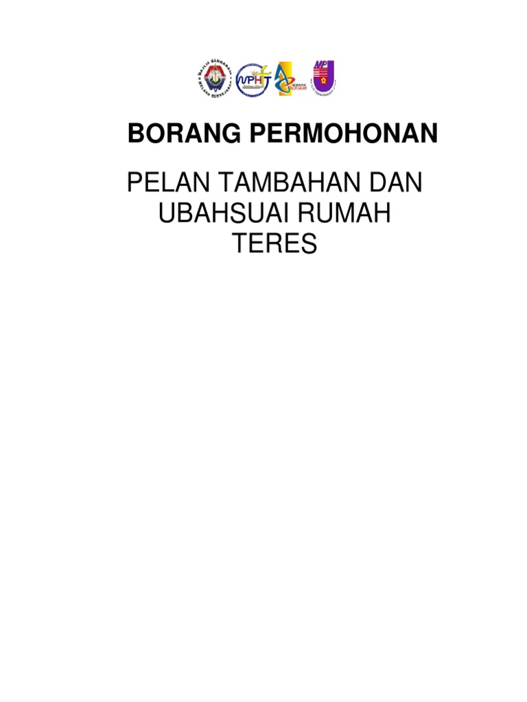 b01 Permohonan Ubahsuai Rumah Teres | PDF