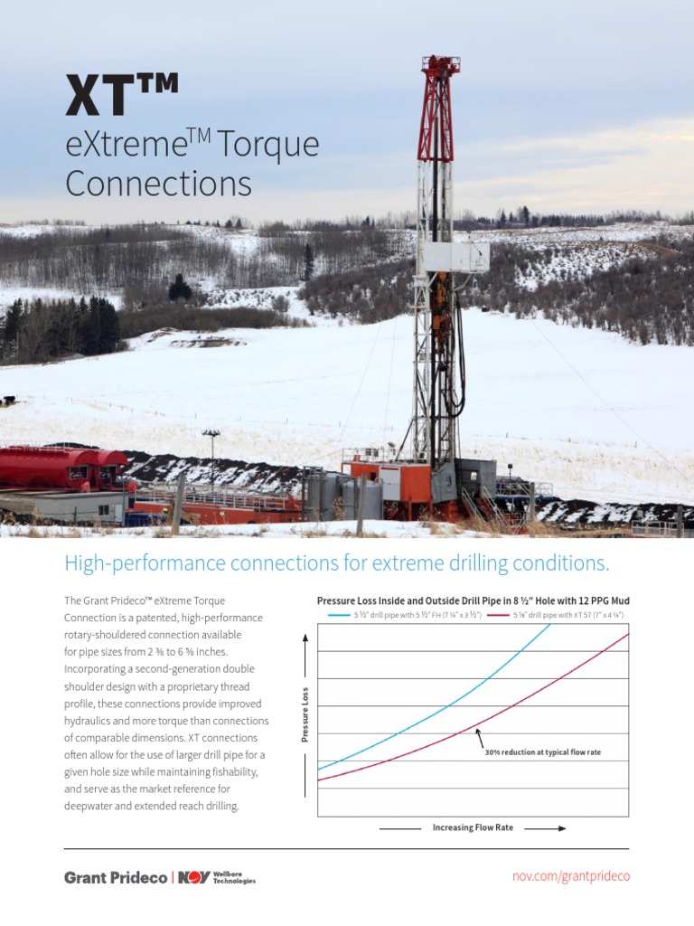 XT Extreme Torque Connections Flyer | PDF | Pipe (Fluid Conveyance) | Drill