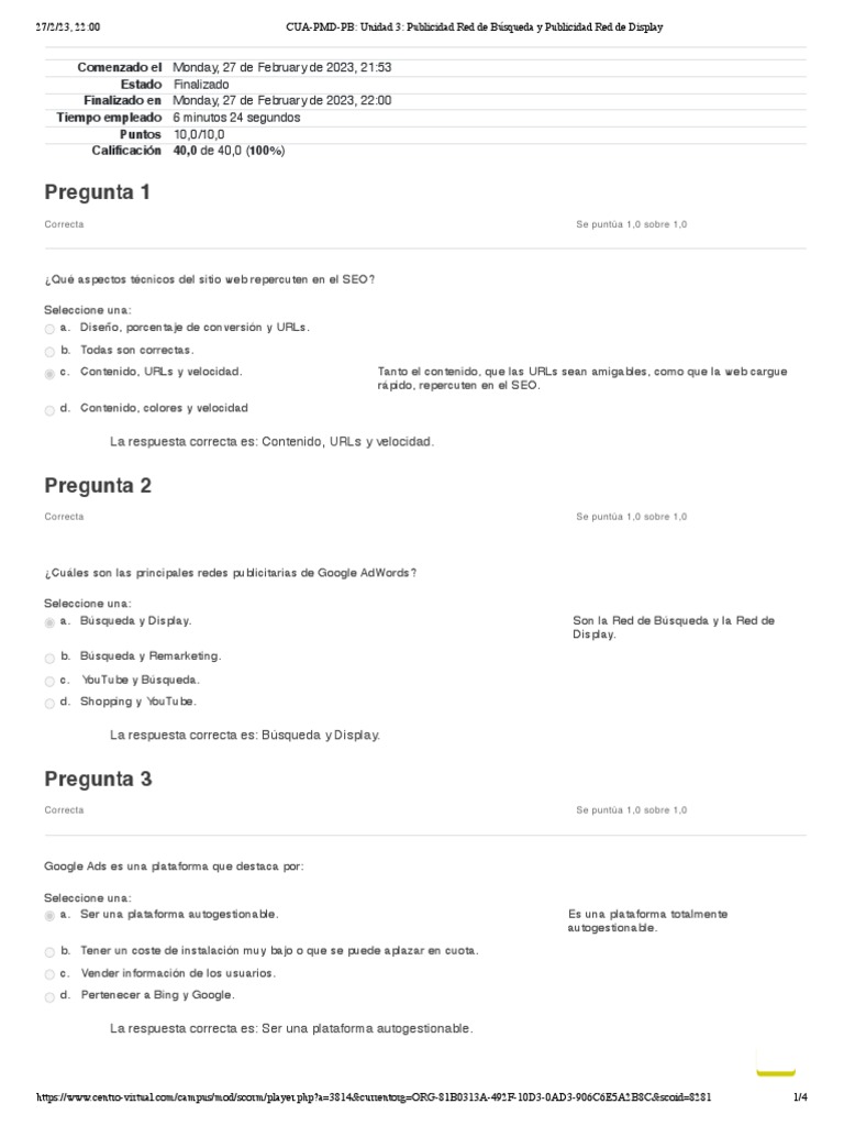 Evaluacion Final - Publicidad Red de Búsqueda y Publicidad Red de Display | PDF | ciberespacio ...