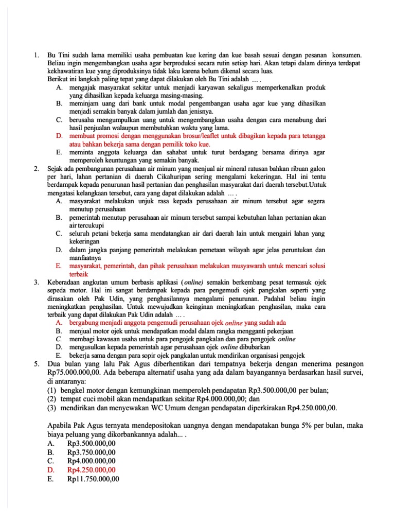 Eko Kelas Xii Ips Ujian Akhir - Compress | PDF | Pengelolaan Keuangan & Uang | Griya & Taman