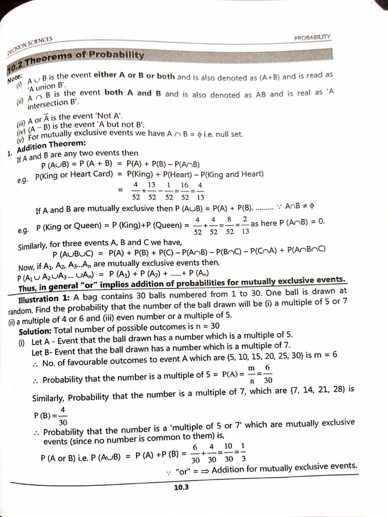 Probability Chapter | PDF