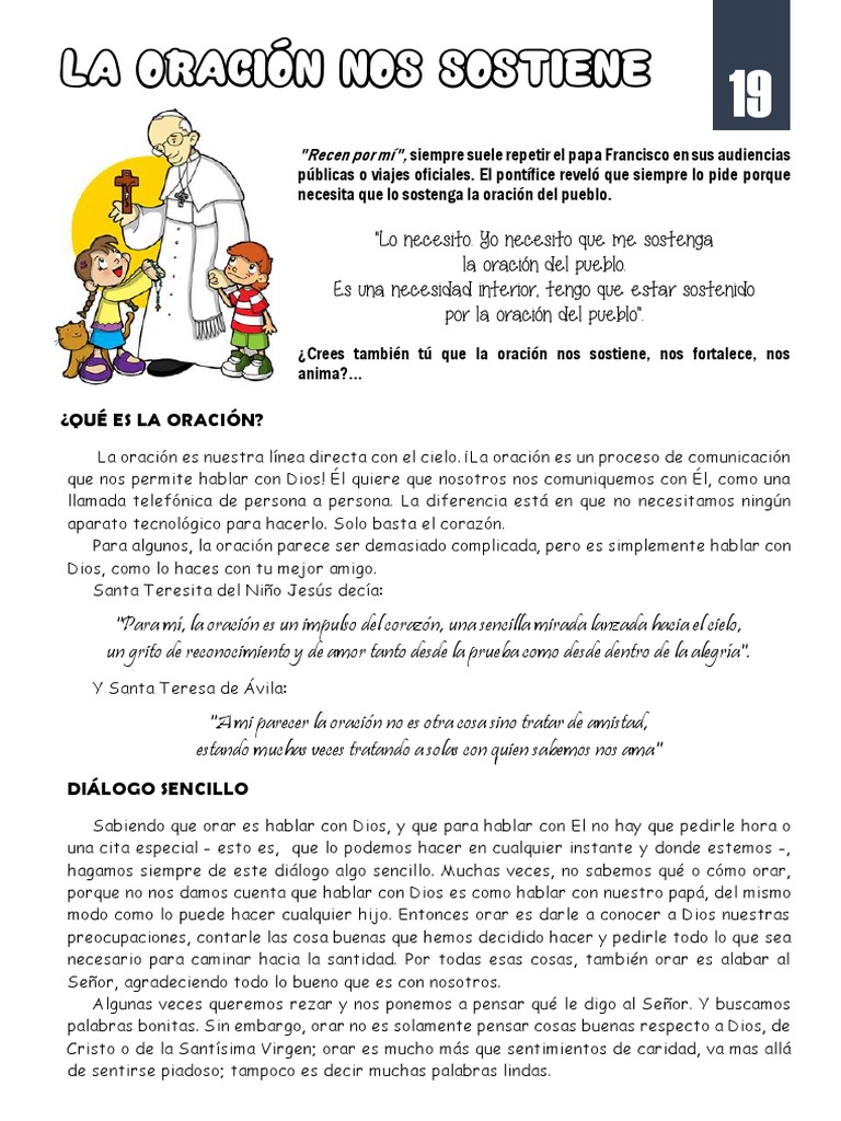 La Oración: Diálogo con Dios | PDF | Oración