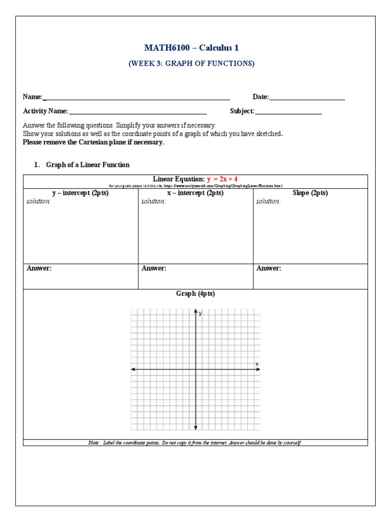 Week003 Assignment 1 | PDF | Asymptote | Function (Mathematics)