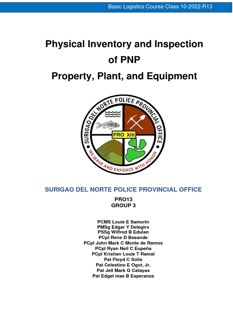 Group 3 - Narrative Report On Physical Inventory Final2 | PDF | Inventory