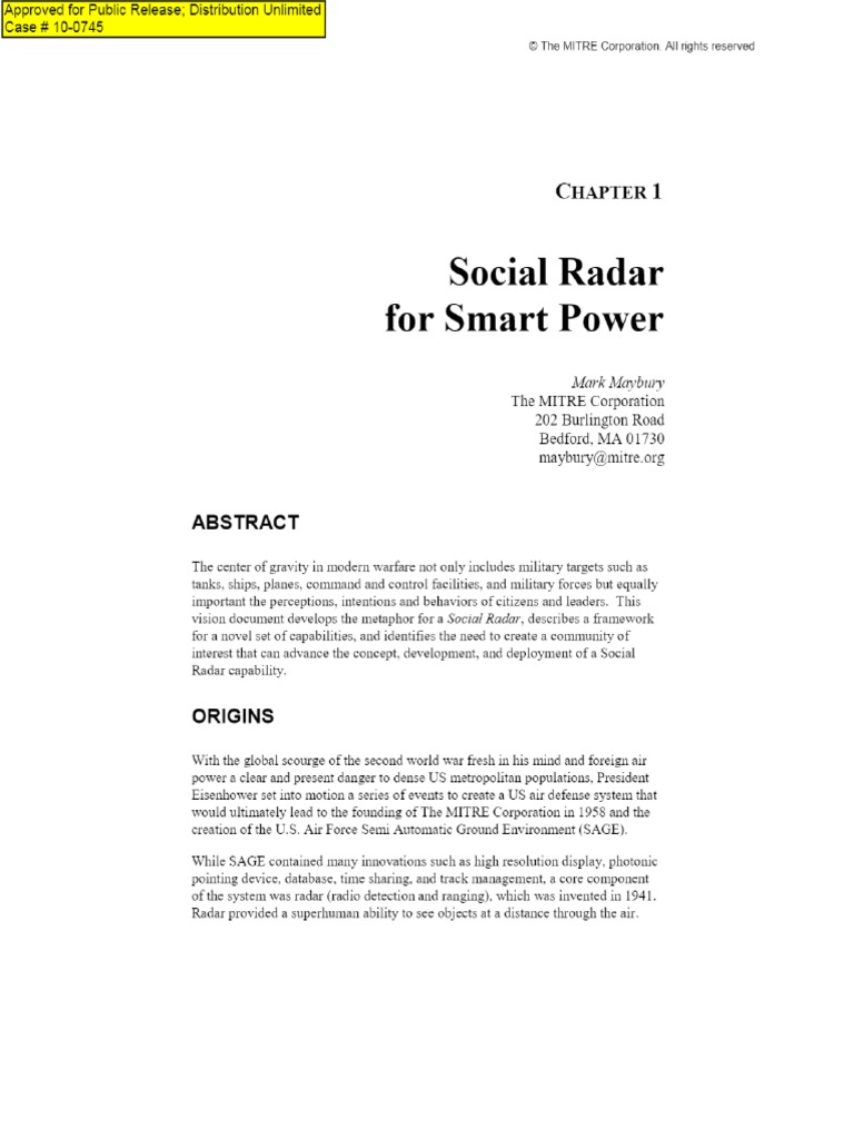 Social Radar For Smart Power - Mark | PDF