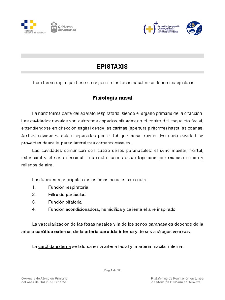 Exploracion de Epistaxis) | PDF | Especialidades Medicas | Medicina CLINICA