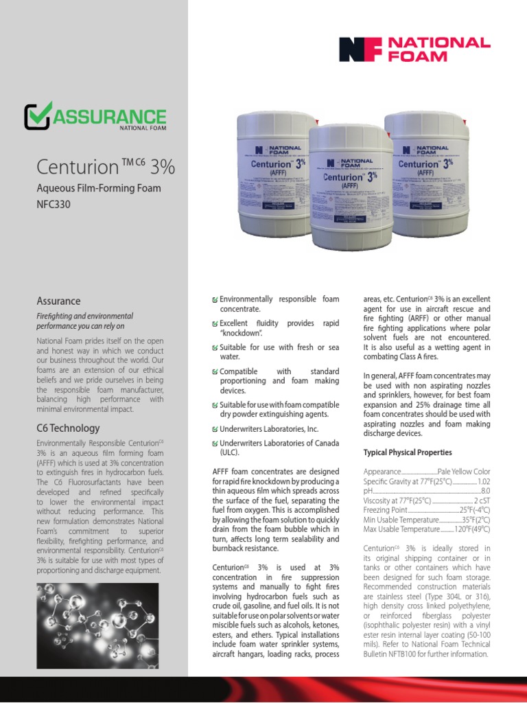 NFC330 Centurion 3 AFFF | PDF | Chemistry | Materials