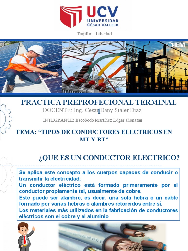 Tipos de Conductores Eléctricos MT y BT | PDF | Aislador (Electricidad ...