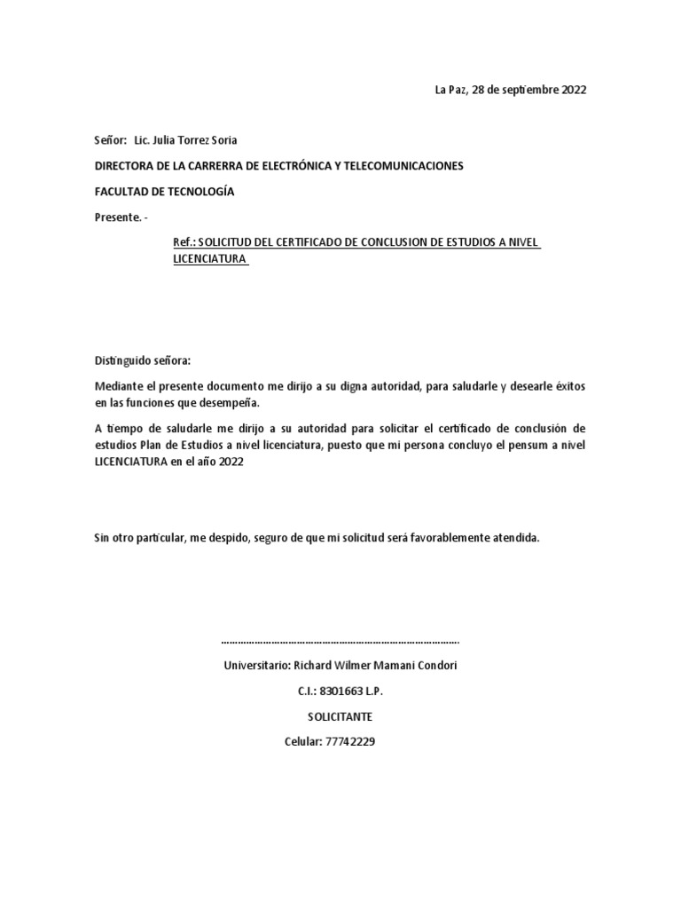 Carta de Rompimiento | PDF