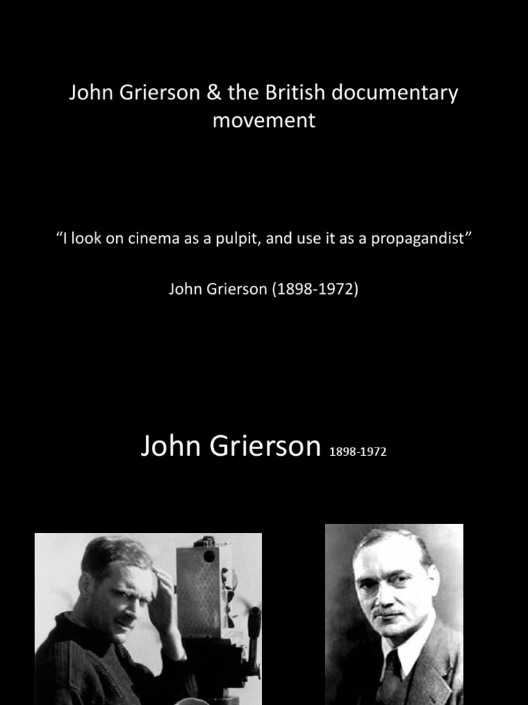 Grierson: Pioneer of Documentary Cinema | PDF | Documentary Film