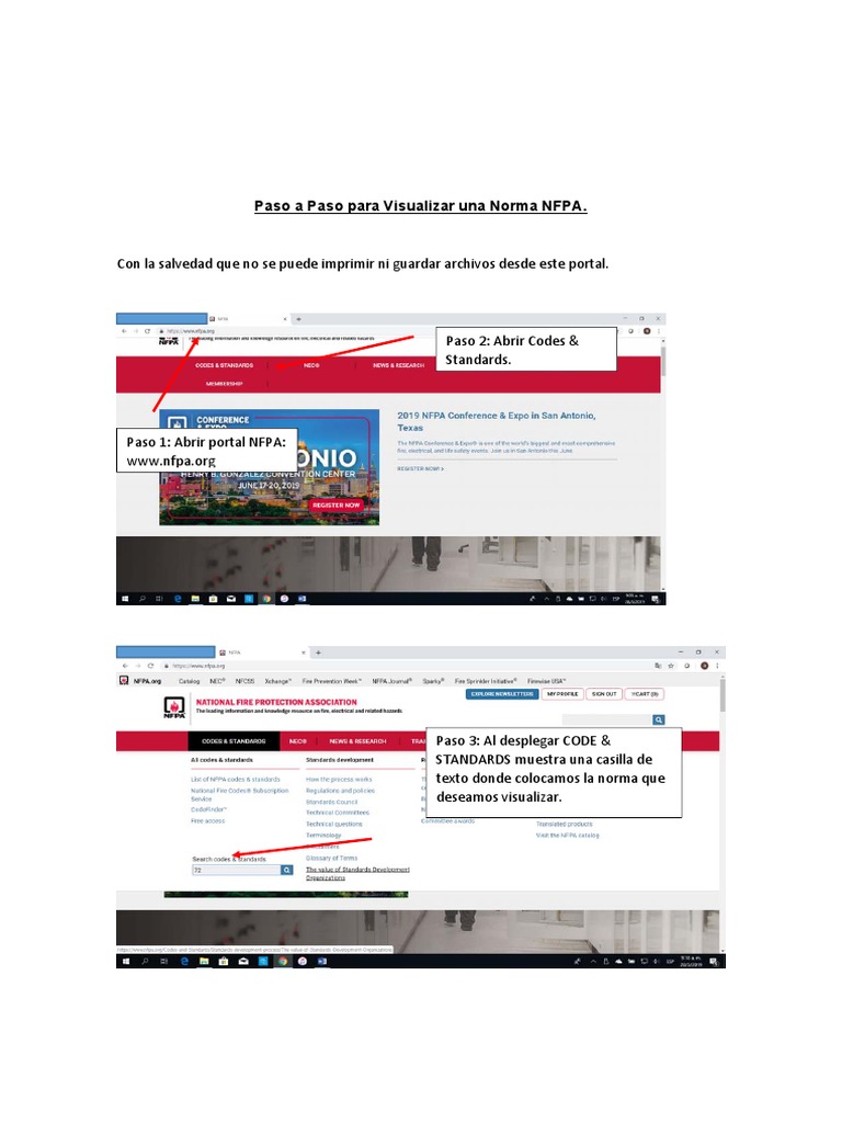 Como Visualizar Las Normas NFPA | PDF