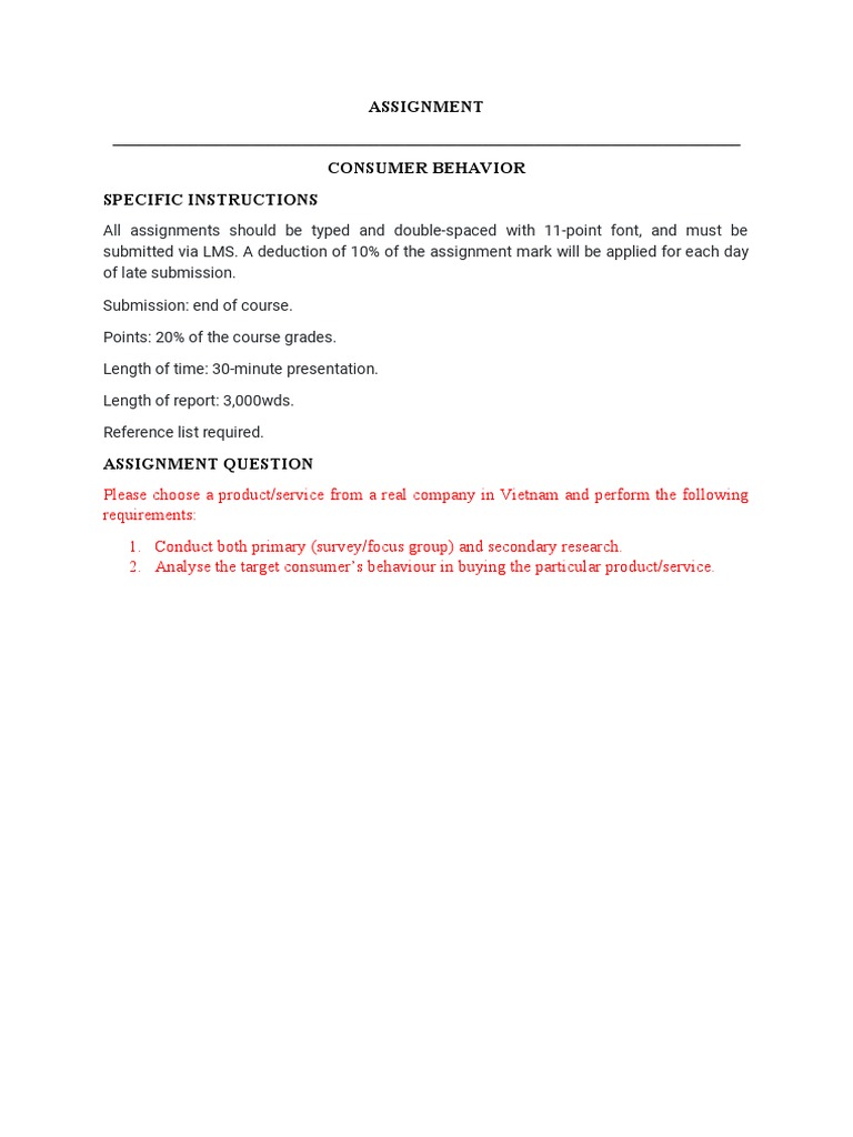 Mkt201 - Group Assignment | PDF