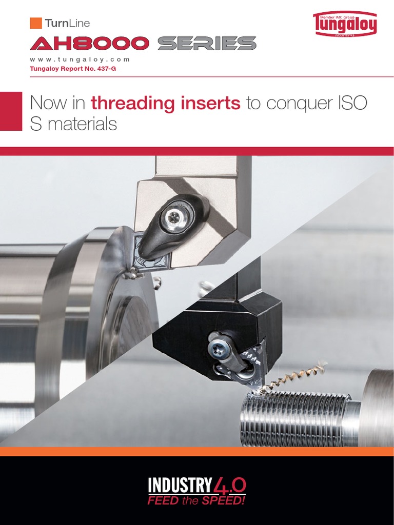 TurnLine Now in threading inserts to conquer ISO S materials | PDF ...