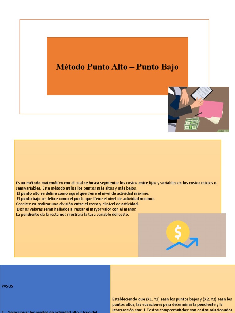 Análisis de costos mixtos mediante el método de punto alto-punto bajo ...