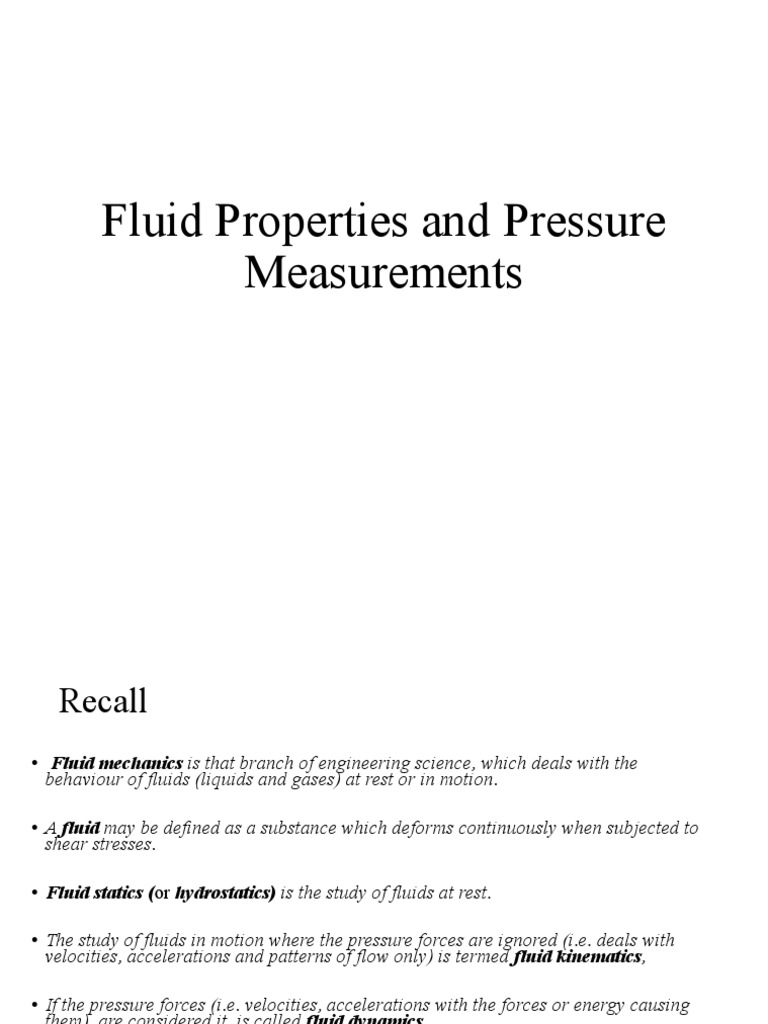 Lesson 2 | PDF | Pressure Measurement | Fluid Mechanics
