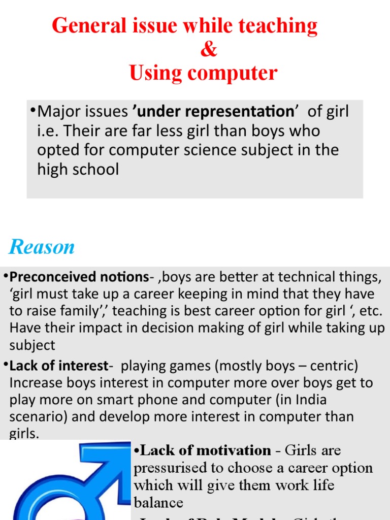General Issue While Teaching & Using Computer | PDF | Inclusion (Education) | Computer Hardware