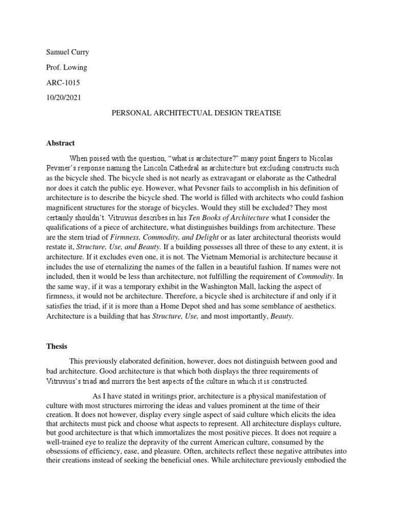 CPV Arc Treatise | PDF | Aesthetics