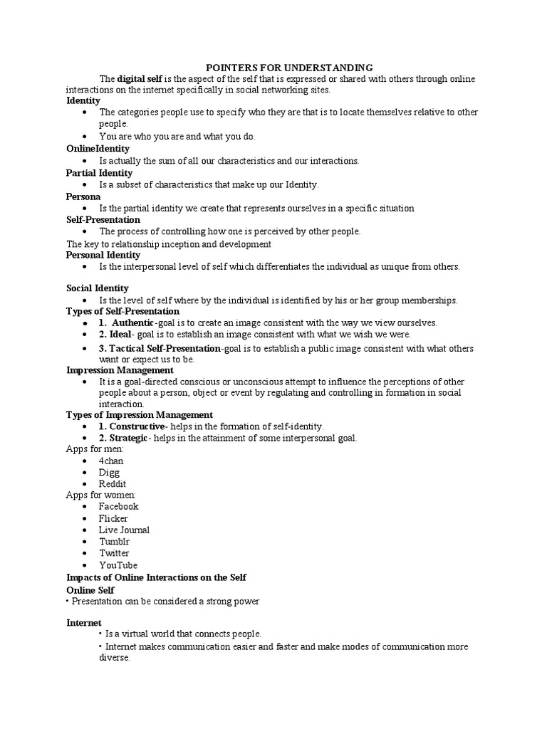 Pointers For Understanding 2 Pdf Identity Social Science Learning