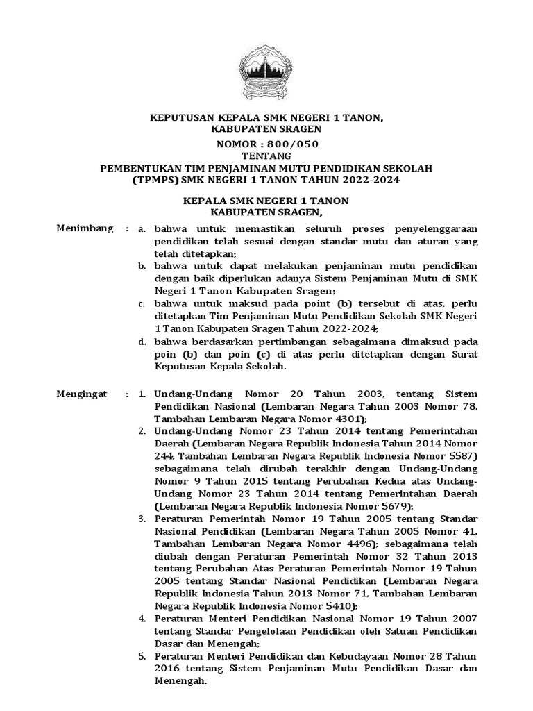 SK TPMPS 2022 - 2023 | PDF