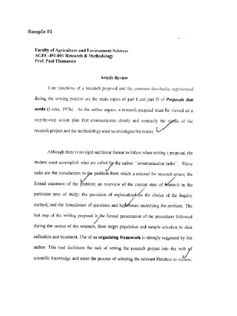 Article Review Samples | PDF