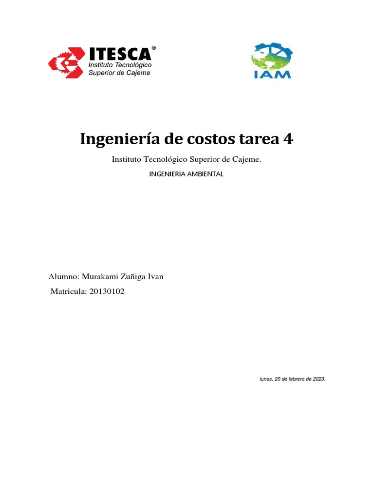 Tarea 4 - Murakami Zuñiga Ivan | PDF