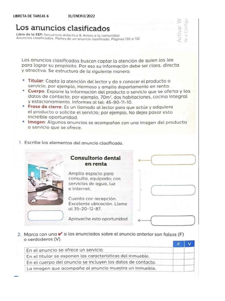 Libreta de Tareas 6 | PDF