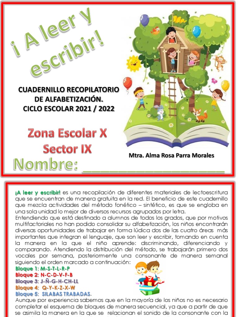 Cuadernillo de Alfabetización Inicial | PDF | Sílaba | Alfabeto