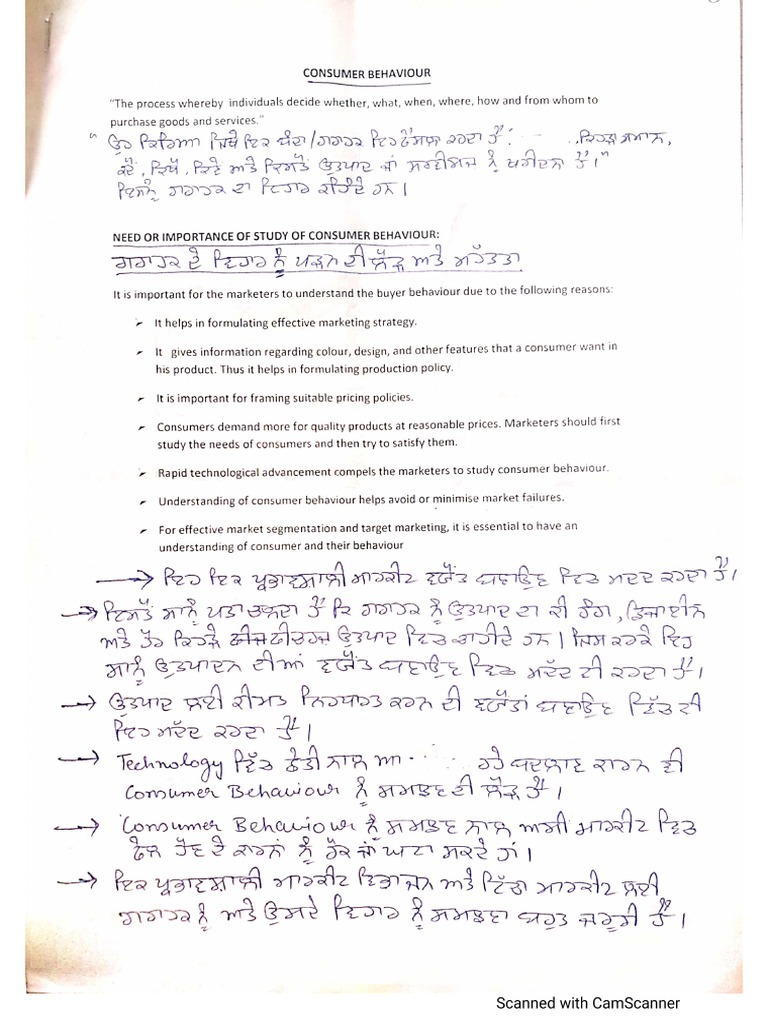 Consumer Behaviour Pdf