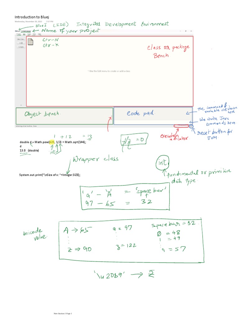 Introduction To Bluej | PDF