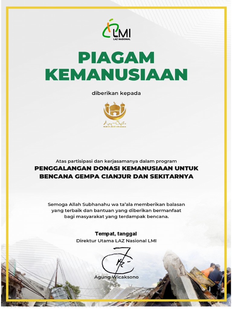 Piagam Kemanusiaan - MASJID ASY-SYIFA | PDF