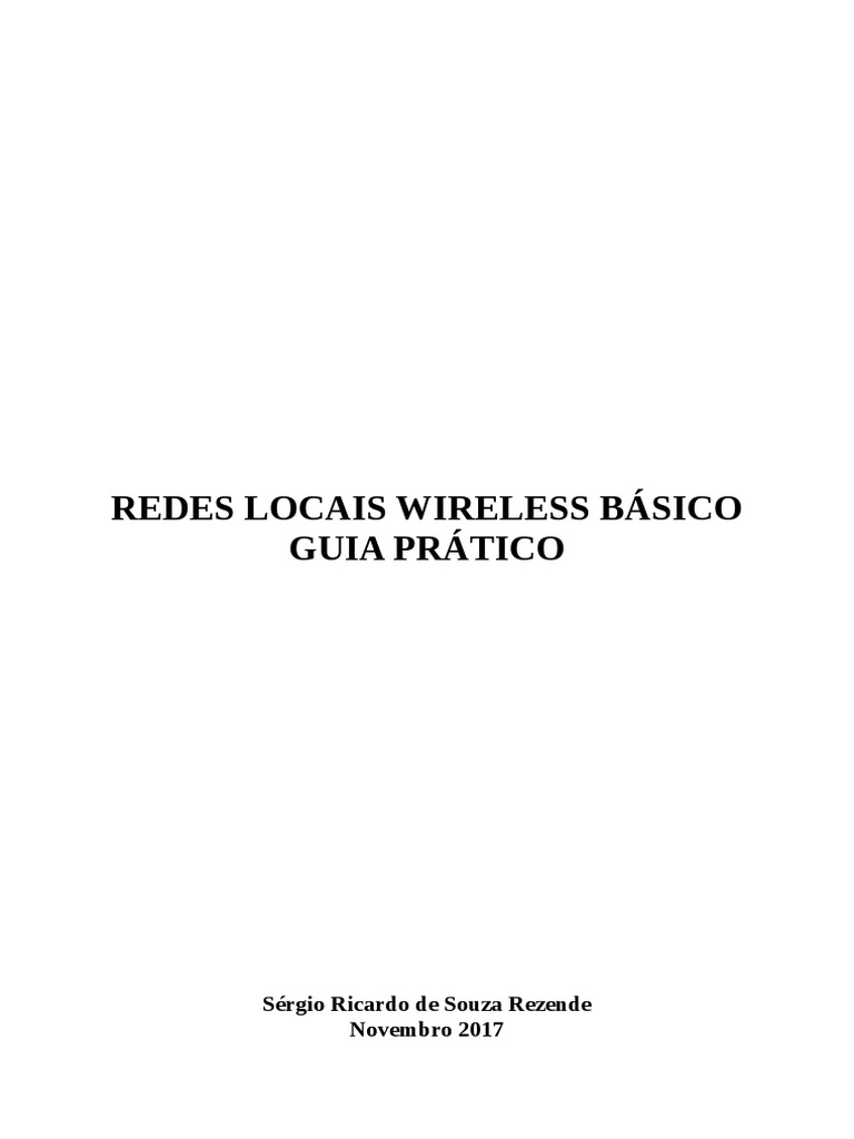 Wireless Basic | PDF | Wi-Fi | Rede de computadores