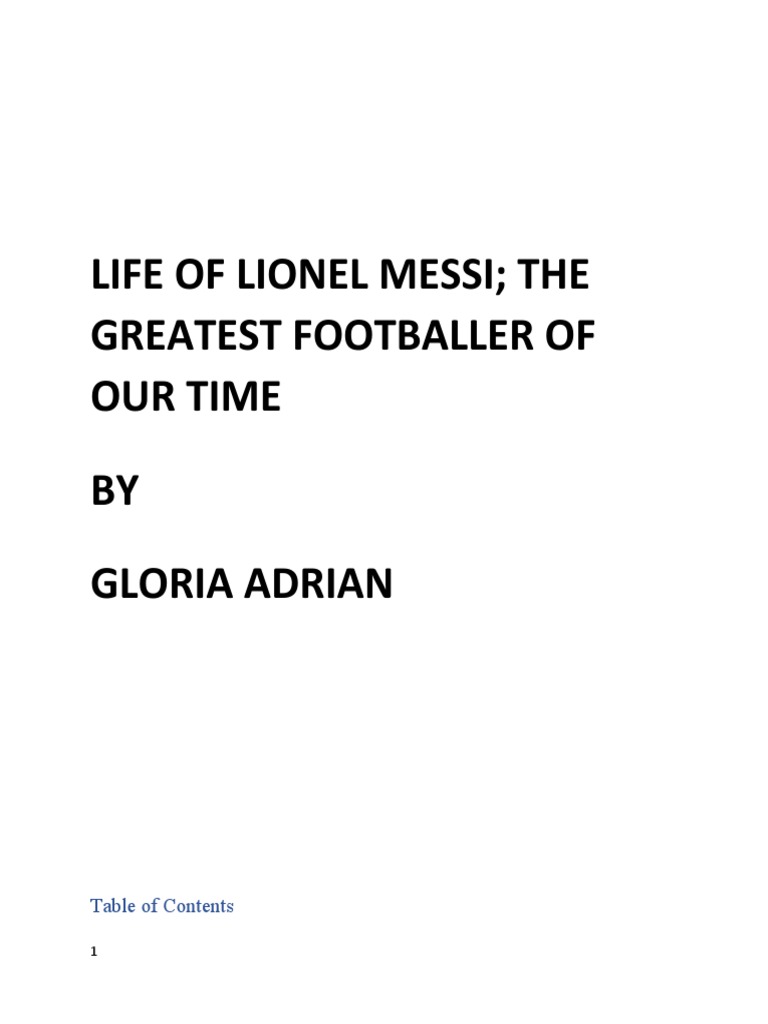 Messi: A Life in Football | PDF | Lionel Messi | Fc Barcelona