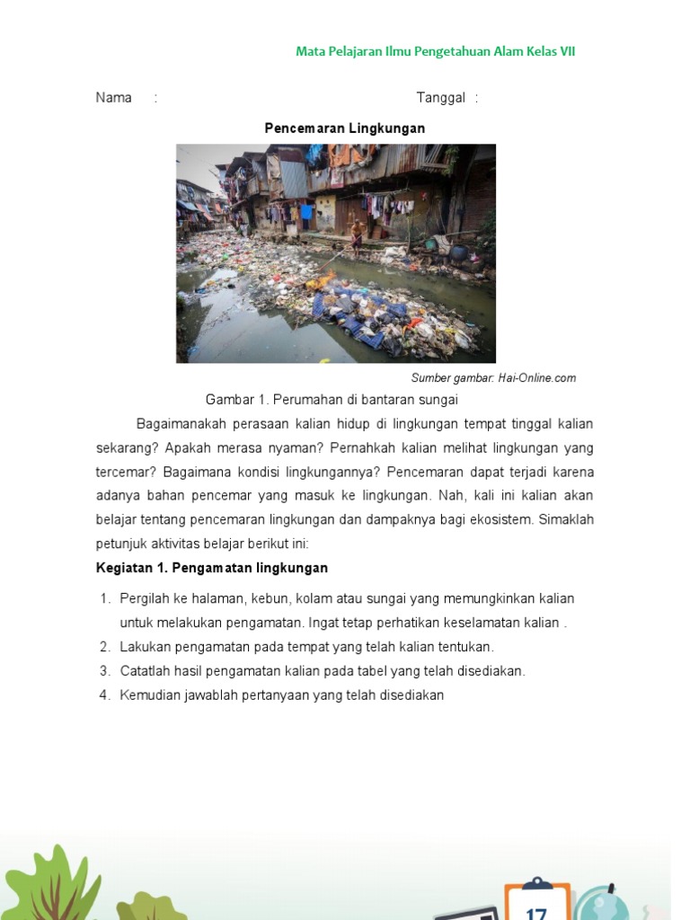 LKPD Pencemaran Lingkungan AM | PDF