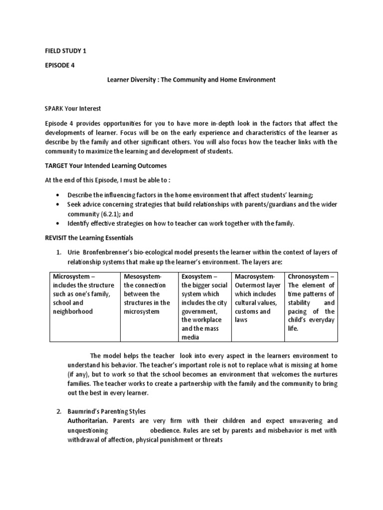 FS1 Ep4 | Download Free PDF | Learning | Human Development