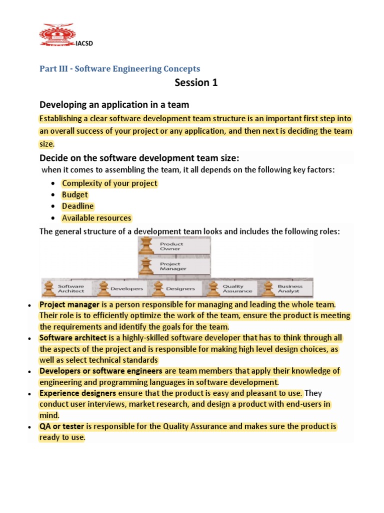 Software Development Team Structure | PDF | Use Case | Version Control