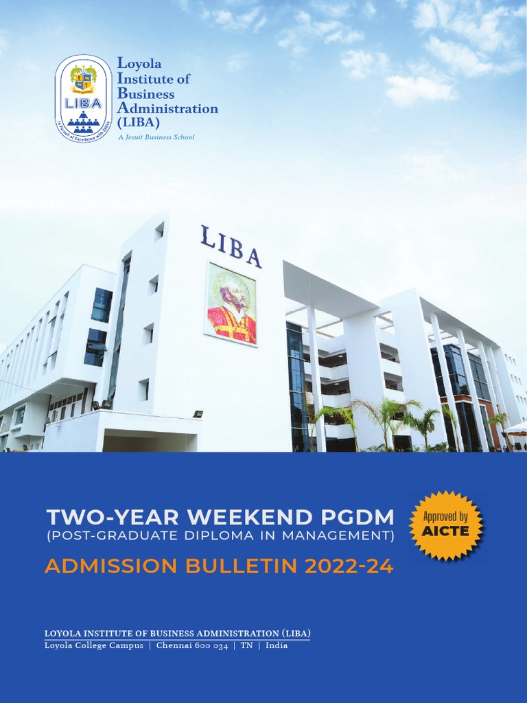 Liba Weekend PGDM Brochure v3 220802 - Compressed | PDF | Analytics | Strategic Management