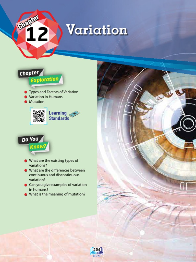 KSSM Form 5 Biology Textbook-264-287 | PDF | Meiosis | Mutation