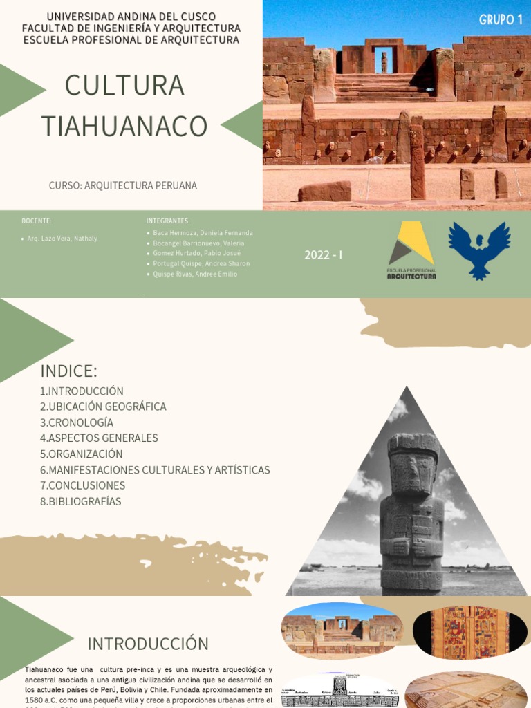 Cultura Tiahuanaco | PDF
