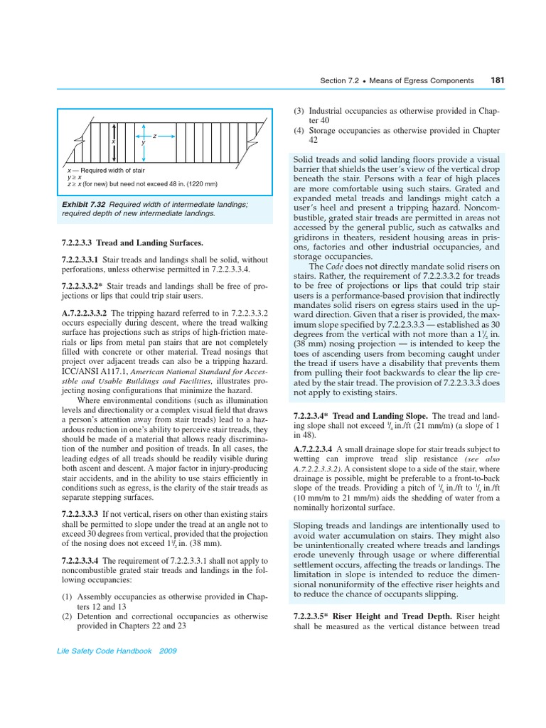 Measurement of Tread Depth & Riser | PDF | Stairs | Pedestrian ...