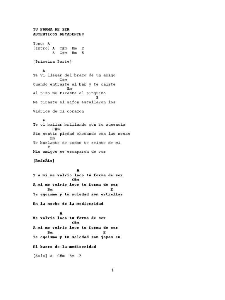 Tu Forma de Ser | PDF | Poesía