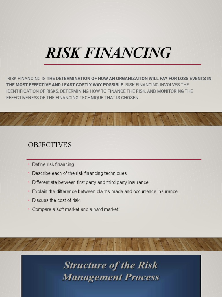 Presentation Risk Financing | PDF | Insurance | Reinsurance