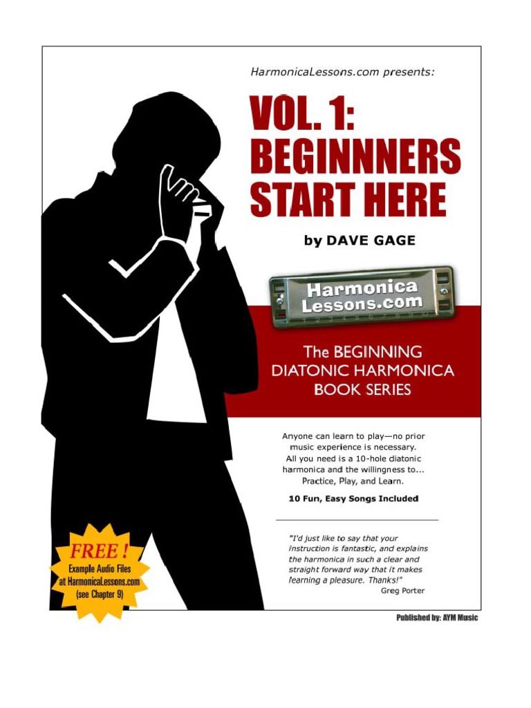 Harmonica Book BegV1 | PDF | Harmonica | Scale (Music)