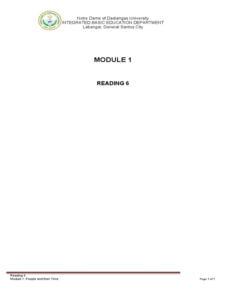 Interpretative Reading Module: Presenting Interpretative Reading | PDF ...