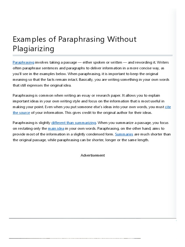 Examples of Paraphrasing Without Plagiarizing | Download Free PDF | Paul Krugman